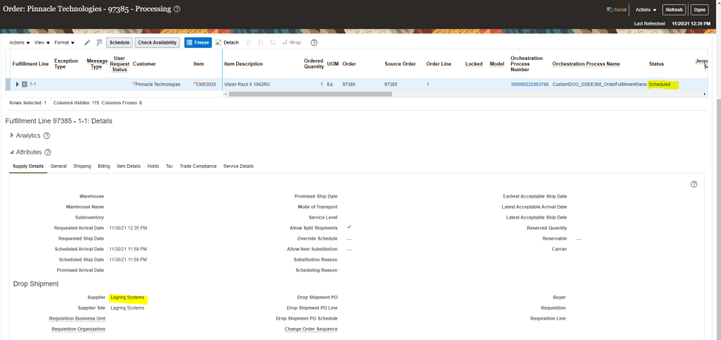 Oracle Fusion: Drop Ship in Order management – My Cloud Journey