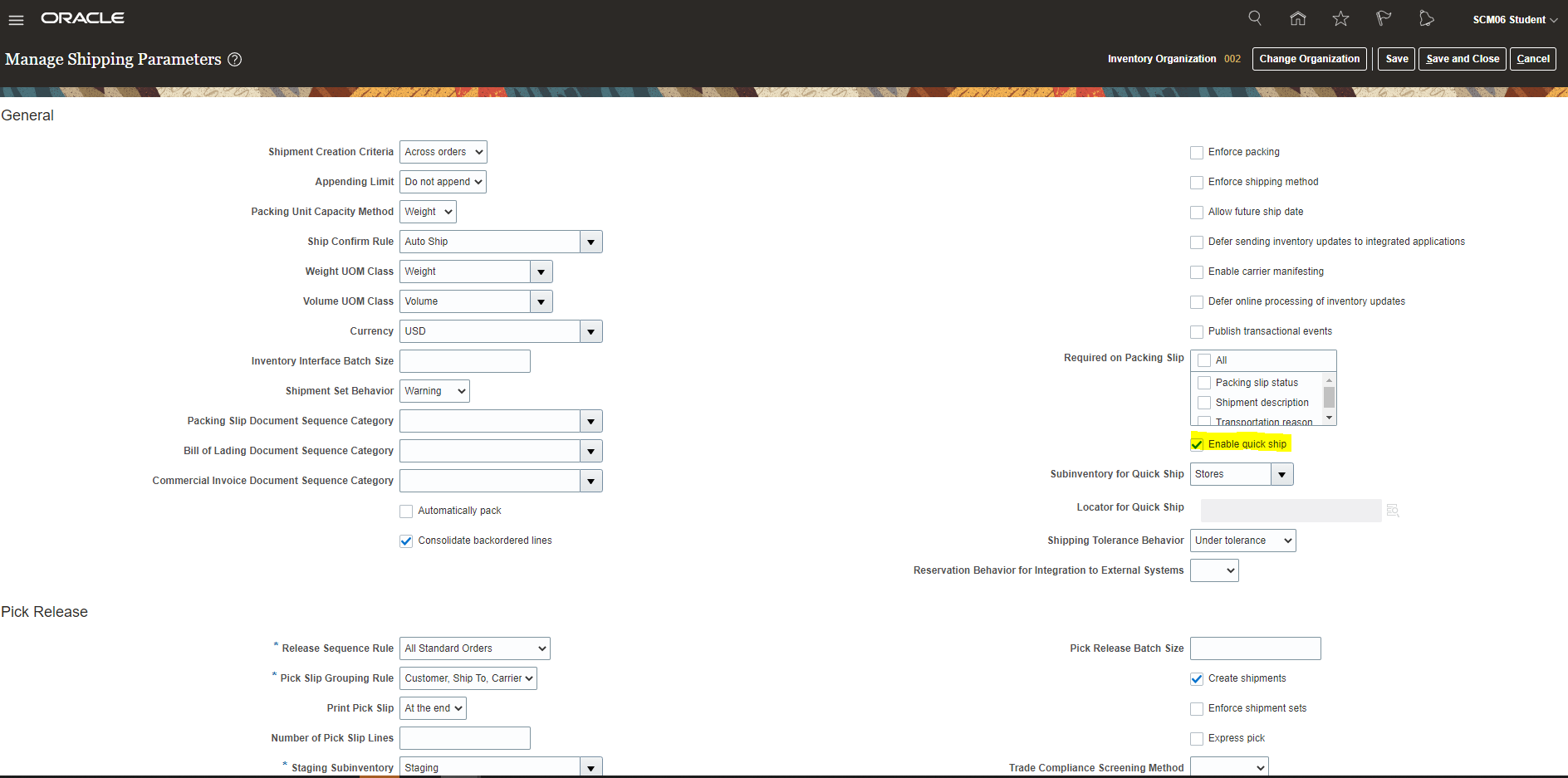 Oracle Fusion: Quick Shipment in Order Management – My Cloud Journey