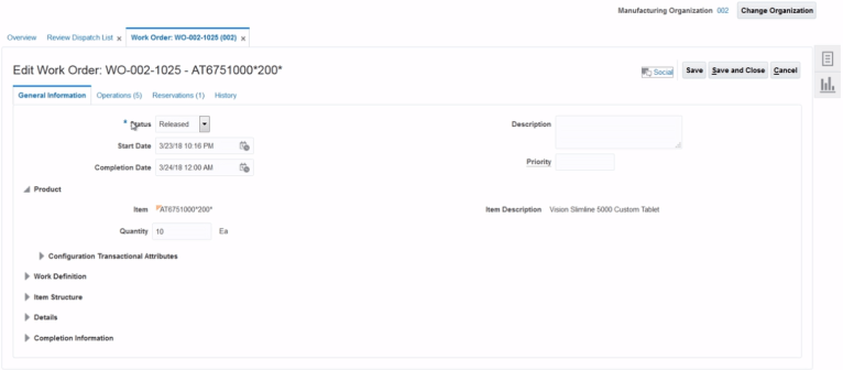 Oracle Fusion : Configure to Order -Make Flow – My Cloud Journey