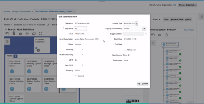 Oracle Fusion : Configure to Order -Make Flow – My Cloud Journey